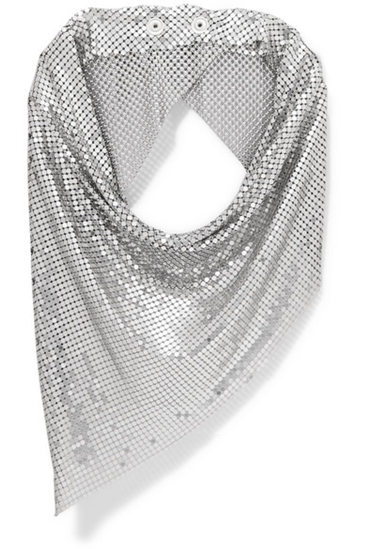 Paco Rabanne Chainmail Scarf In Silver | WHAT’S ON THE STAR?