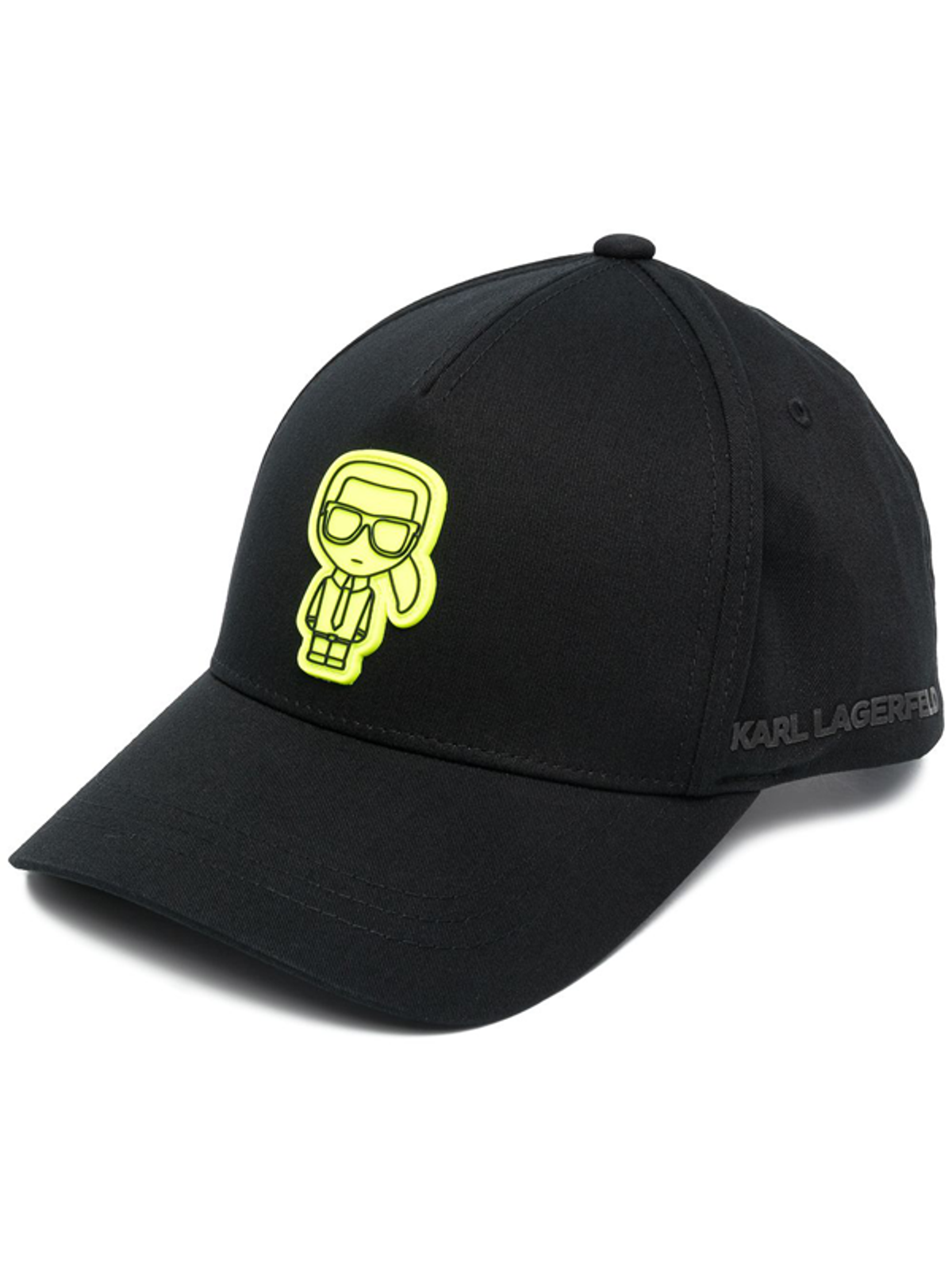 Karl Lagerfeld K/ikonik Patch Baseball Cap In Black | WHAT’S ON THE STAR?