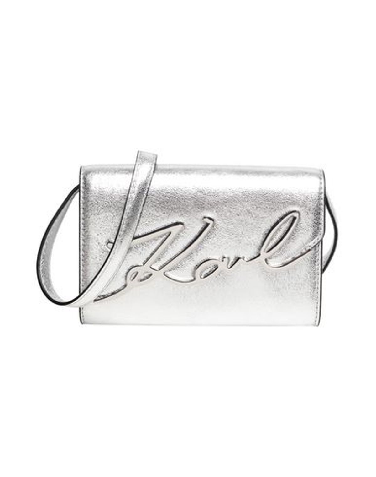 Karl Lagerfeld Backpack & Fanny Pack In Silver | WHAT’S ON THE STAR?