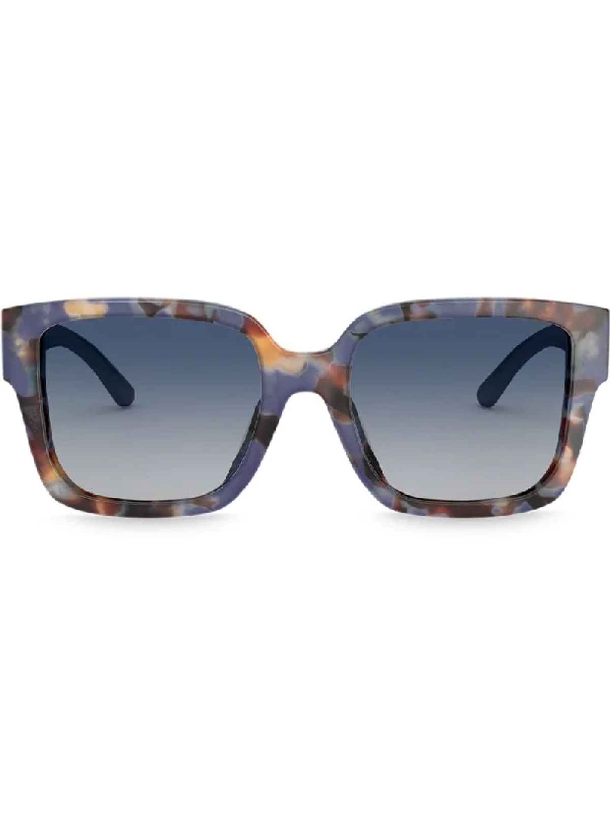 Tory Burch Tortoiseshell Square Frames In Blue | WHAT’S ON THE STAR?