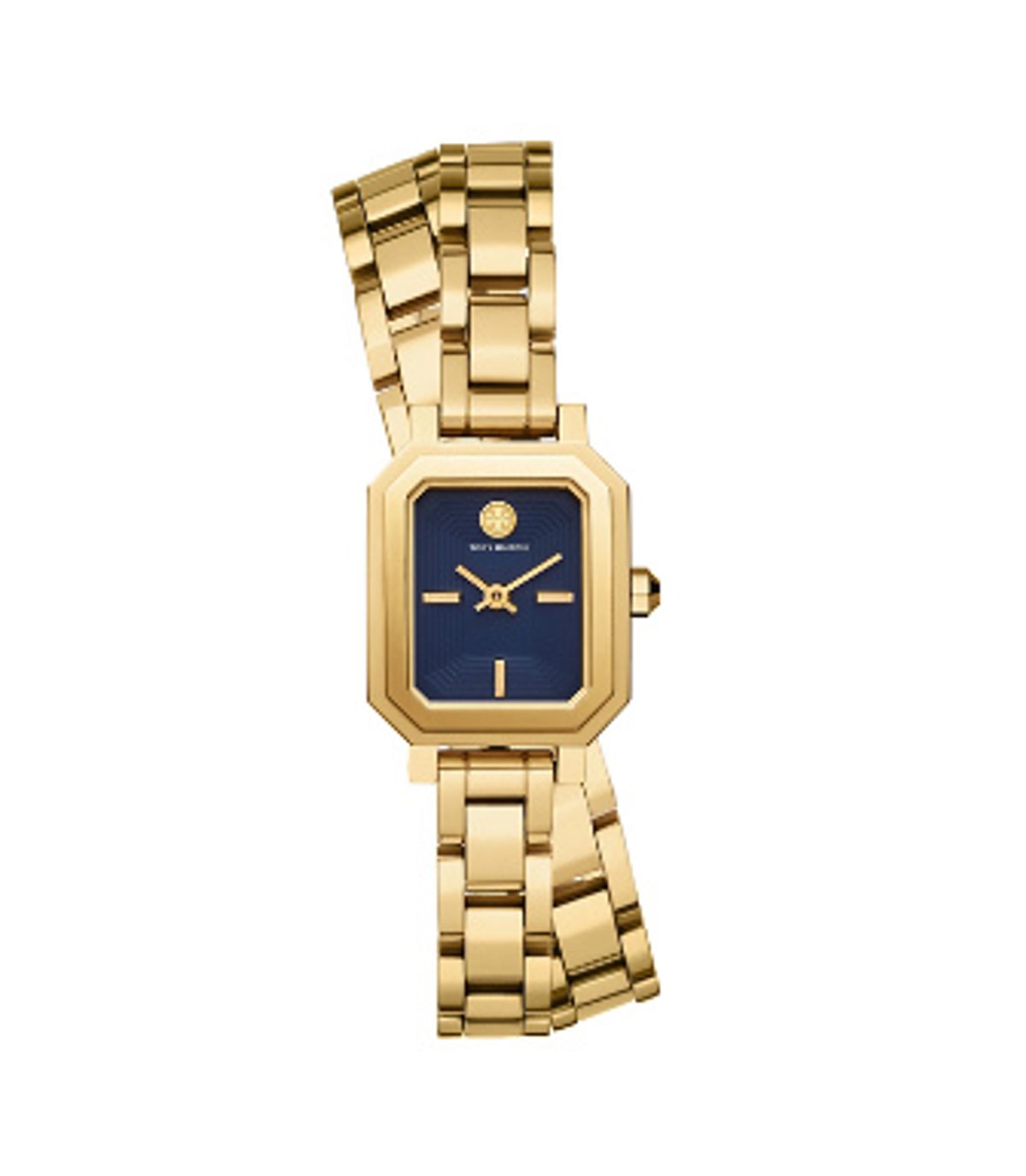 Tory Burch Robinson Mini Watch, Gold-tone/navy, 22 Mm In Gold/navy ...