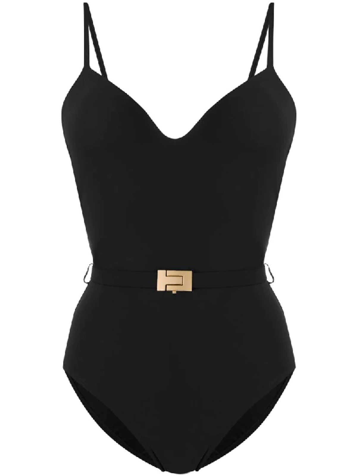 Tory Burch T-belt Swimsuit In Black | WHAT’S ON THE STAR?