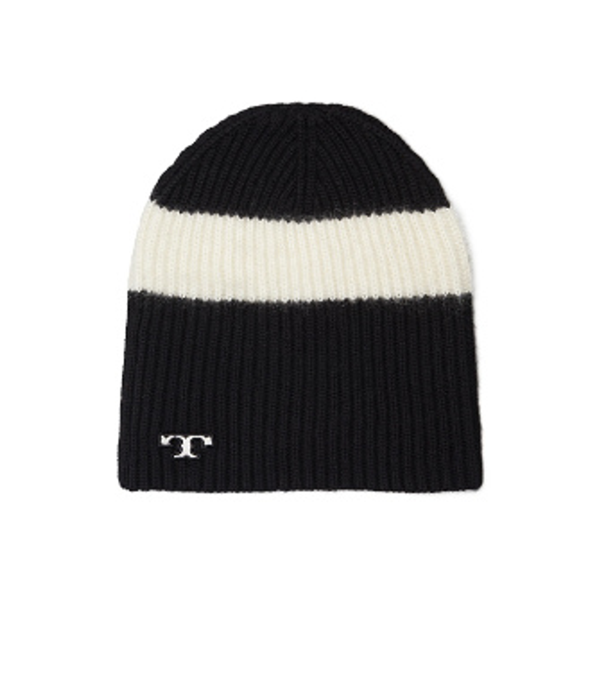 Tory Burch Striped Ski Beanie In Black | WHAT’S ON THE STAR?