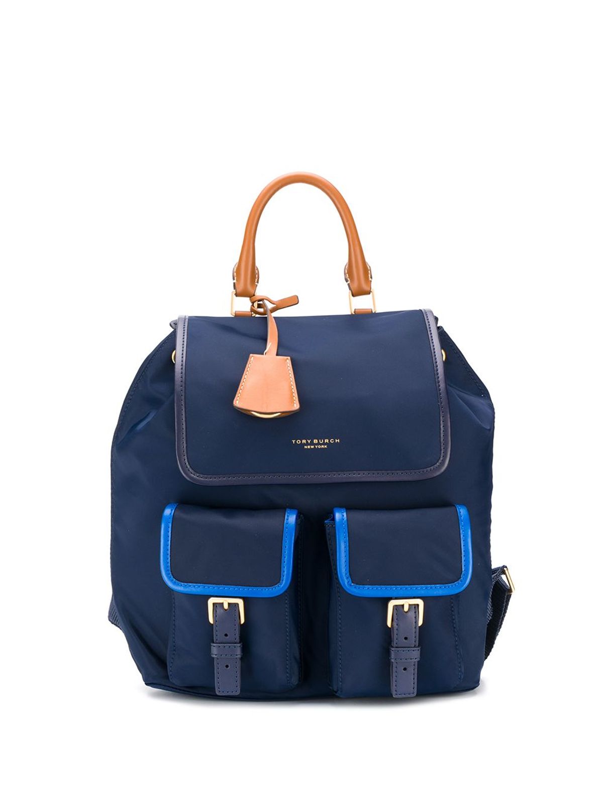 Tory Burch Perry Colorblock Nylon Backpack In Blue | WHAT’S ON THE STAR?
