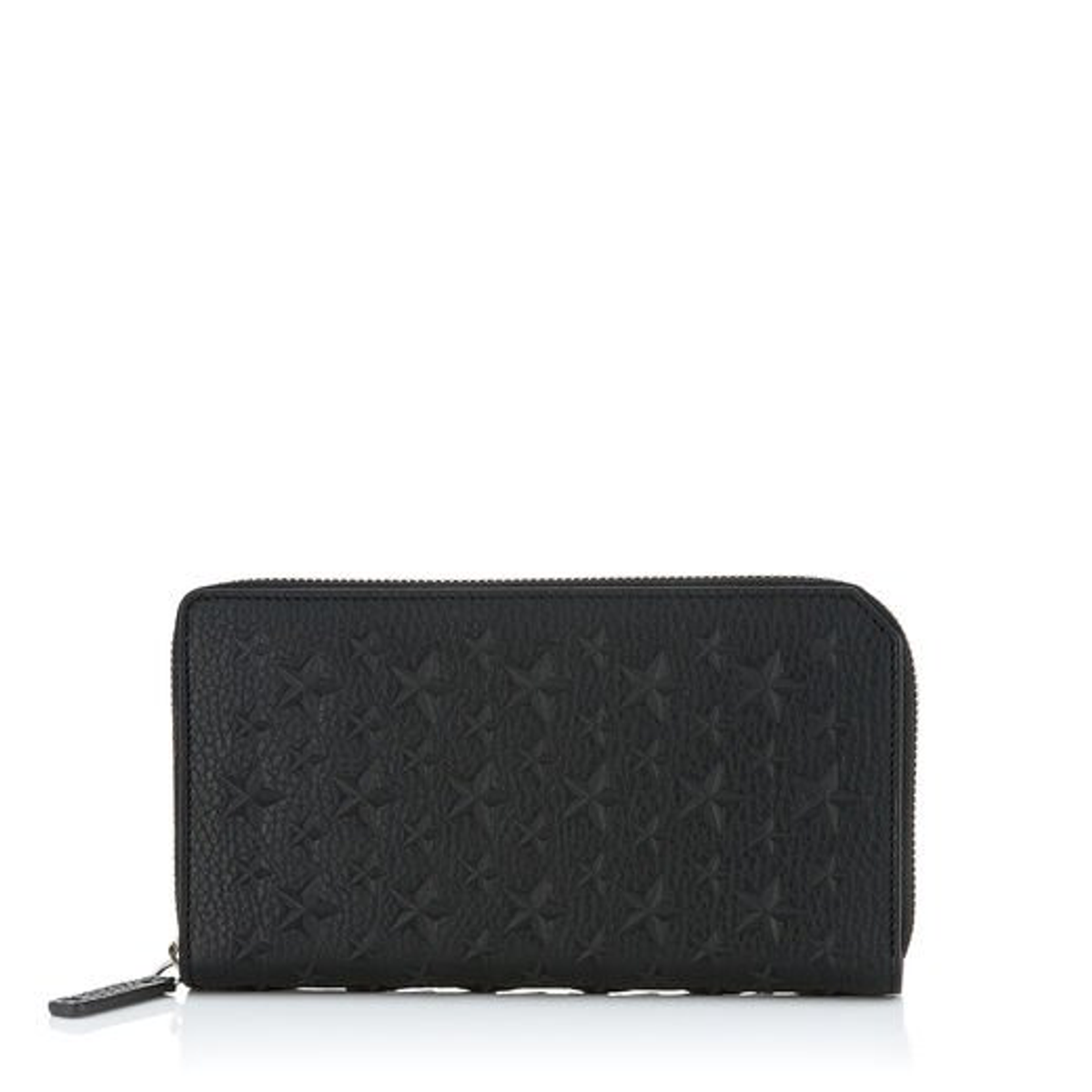 Jimmy Choo Carnaby Embossed Stars Wallet In Black | WHAT’S ON THE STAR?