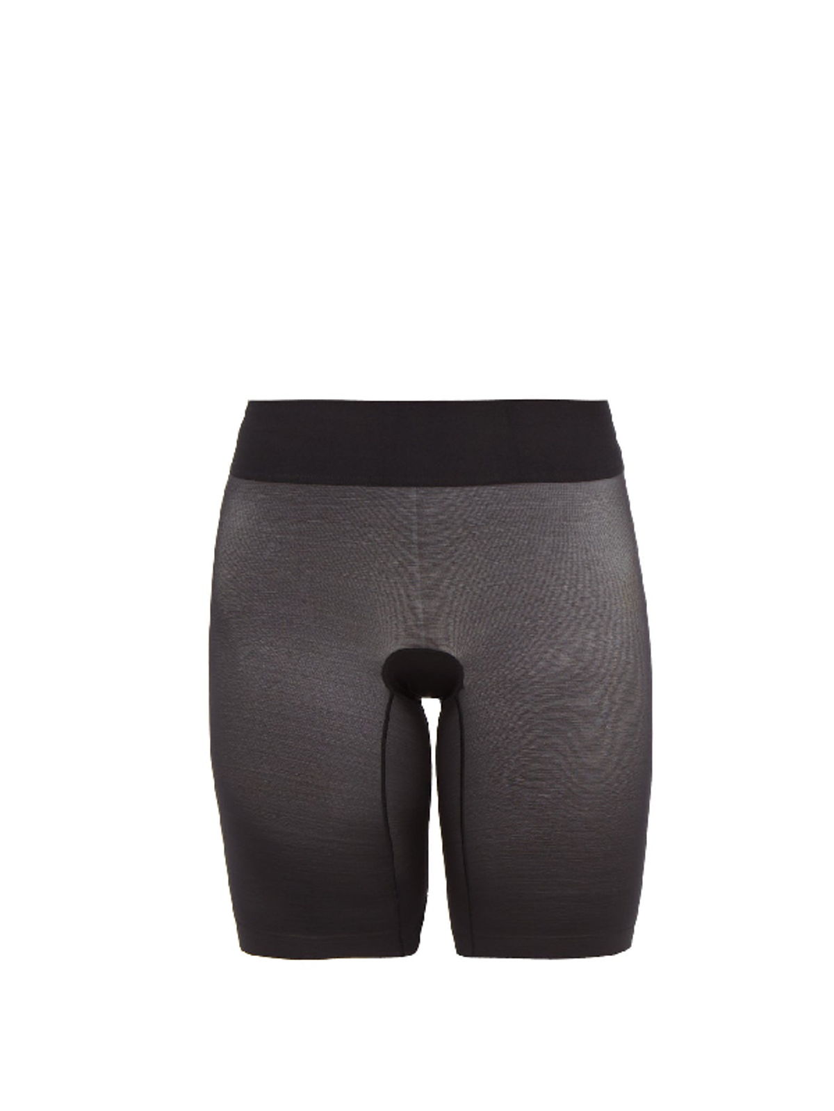Wolford Sheer Touch Mesh Shapewear Shorts In Black | WHAT’S ON THE STAR?