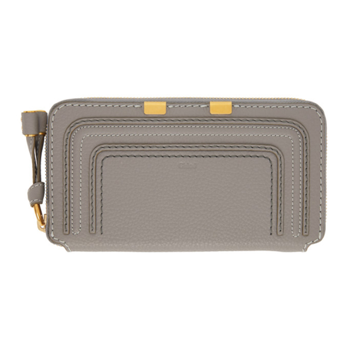 Chloé Chloe Grey Long Marcie Wallet In Gray | WHAT’S ON THE STAR?