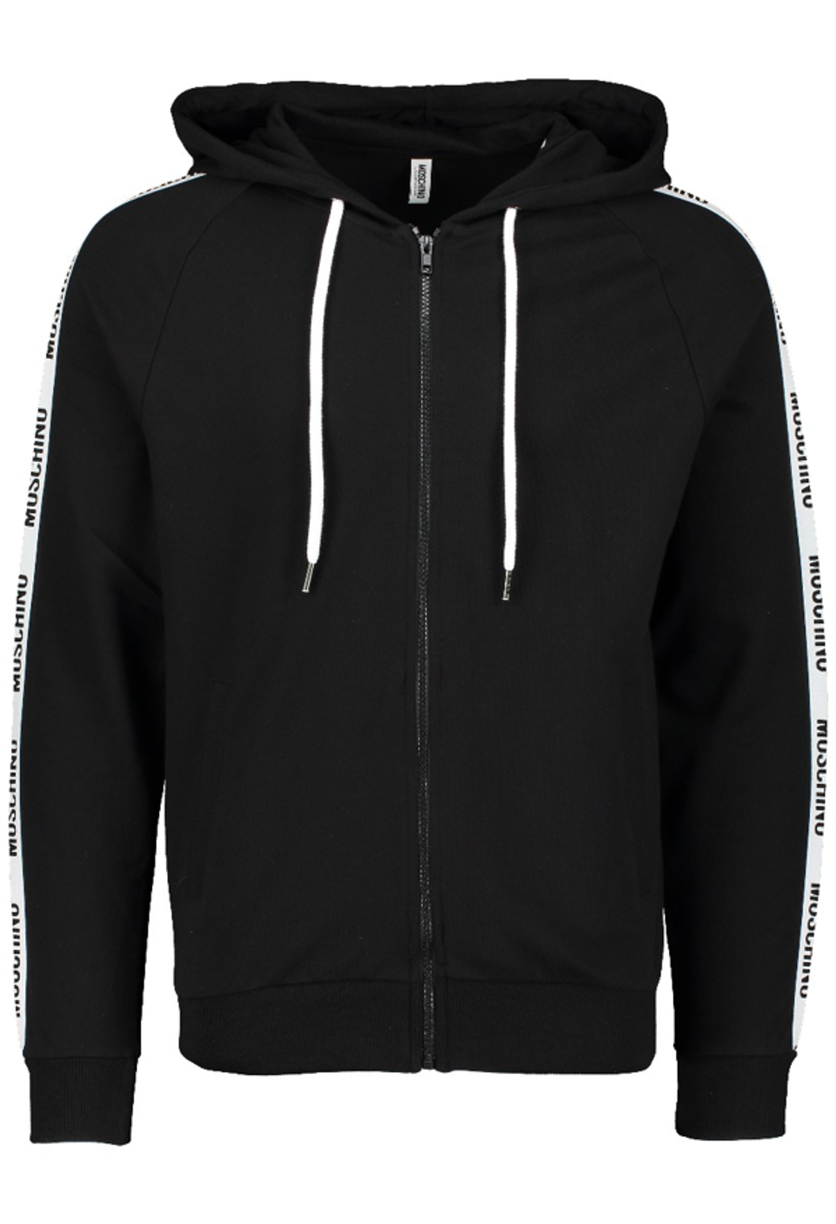 Moschino Mens Moschino Tape Track Jacket In Black | WHAT’S ON THE STAR?