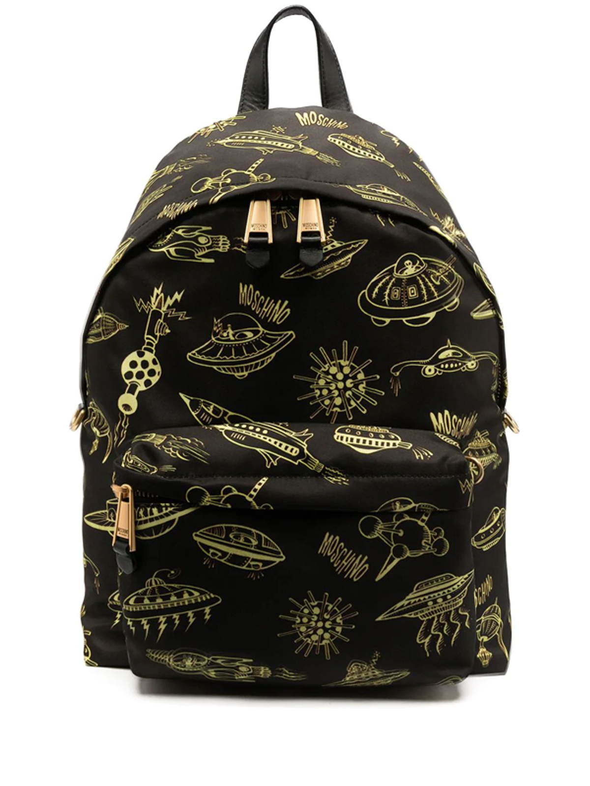 Moschino Ufo-print Backpack In Black | WHAT’S ON THE STAR?