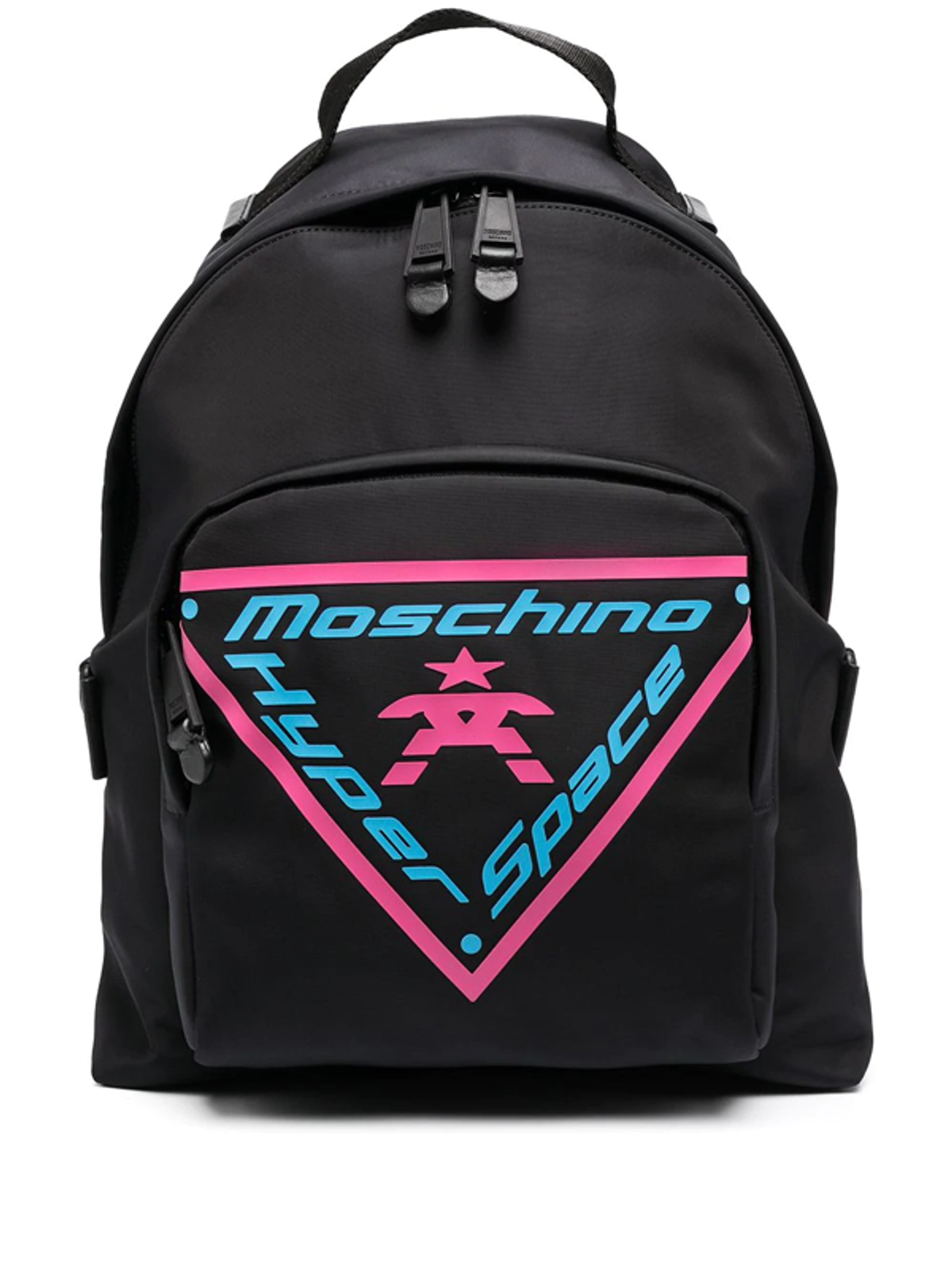 Moschino Hyper Space Print Backpack In Black | WHAT’S ON THE STAR?