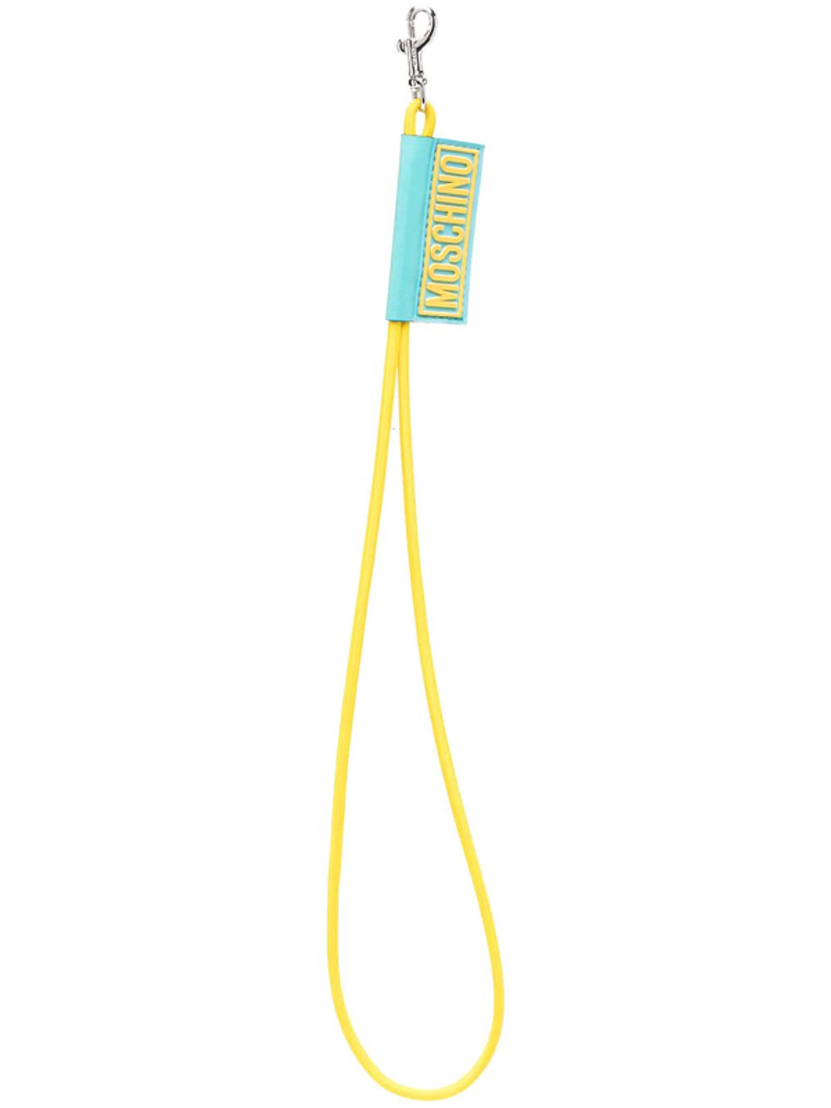 Moschino Keyring Neck Strap In Yellow | WHAT’S ON THE STAR?