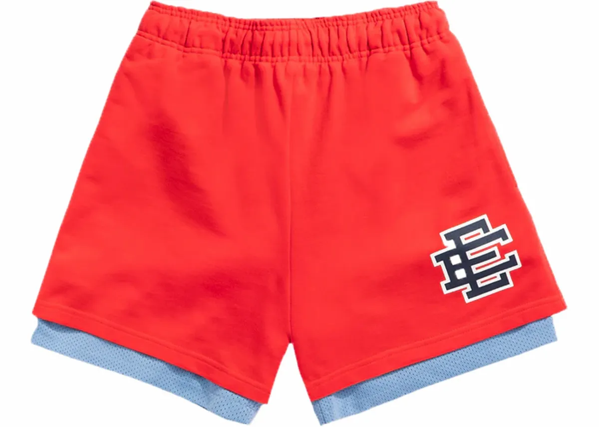 Eric Emanuel EE Double Layer Red Shorts | WHAT’S ON THE STAR?