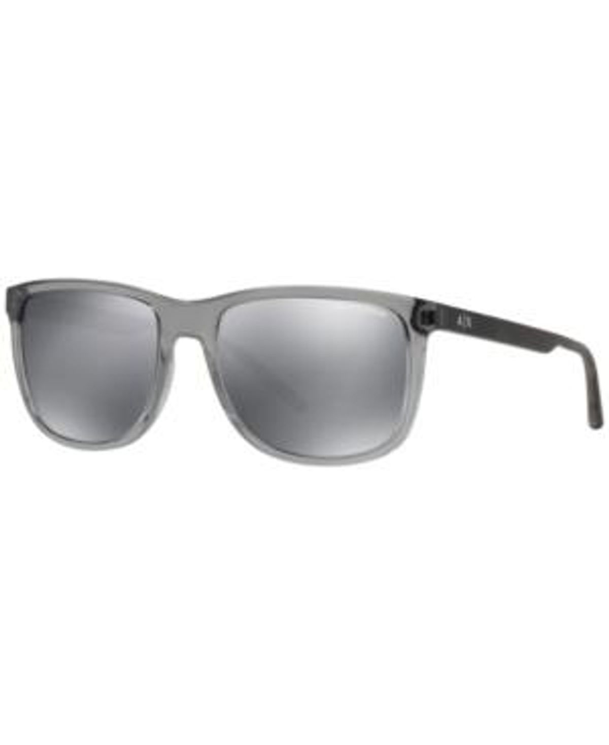 Armani Exchange Ax Sunglasses, Ax4070s In Light Grey,black Mirror ...