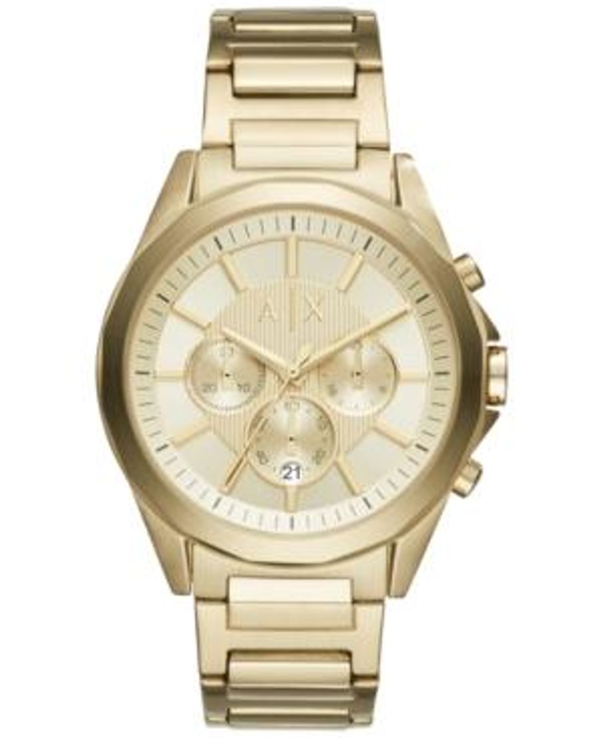 Armani Exchange Ax Armani Exchange Men's Gold-tone Stainless Steel ...