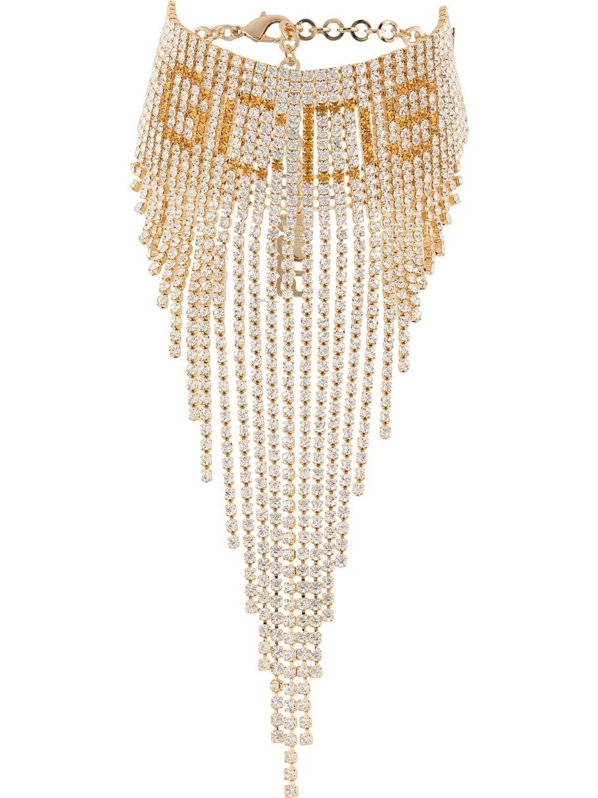 GCDS Women's Fw21w01050501 White Metal Necklace | WHAT’S ON THE STAR?