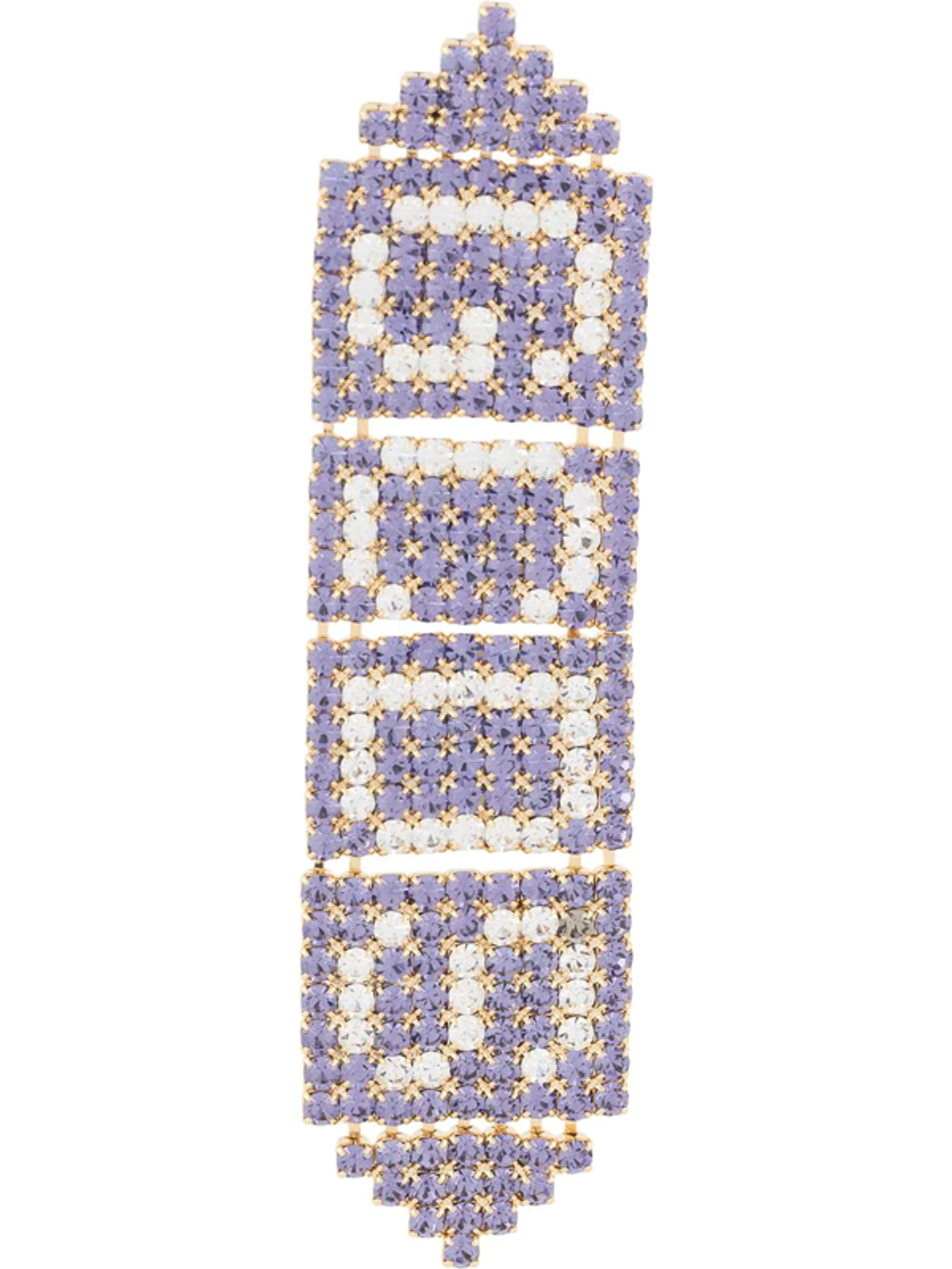 GCDS Logo Chain-link Earrings In Purple | WHAT’S ON THE STAR?