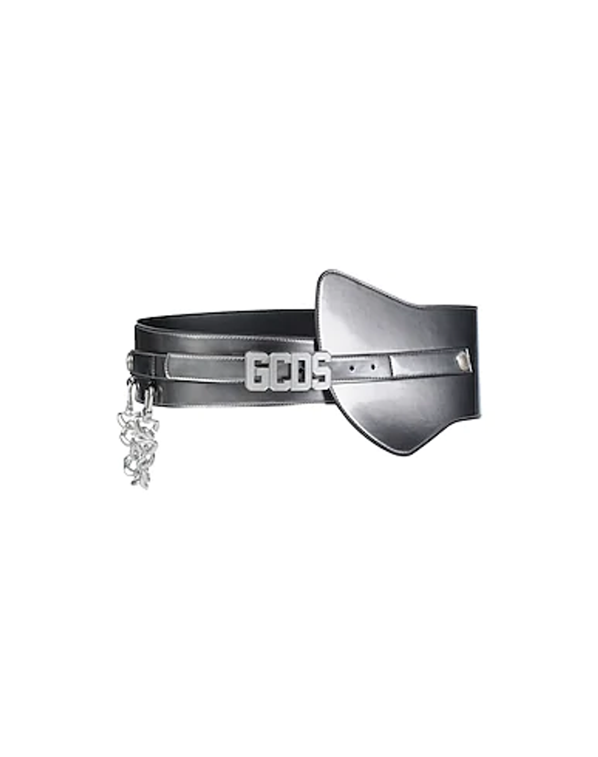 GCDS High-waist Belt In Gray | WHAT’S ON THE STAR?