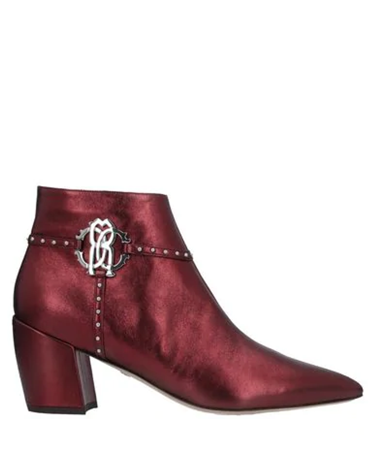 Roberto Cavalli Ankle Boot In Maroon | WHAT’S ON THE STAR?
