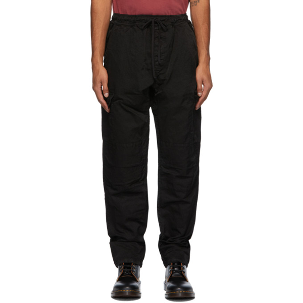 Reese Cooper Men's Nylon Drawstring Cargo Pants In Black | WHAT’S ON ...