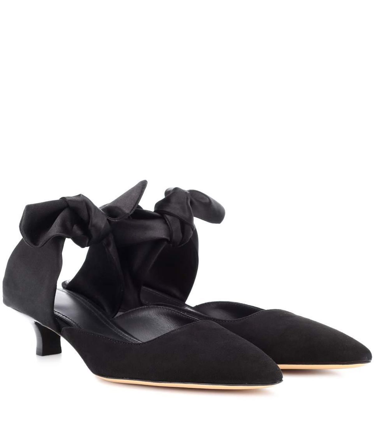 The Row Coco Suede And Moire Mules In Black | WHAT’S ON THE STAR?