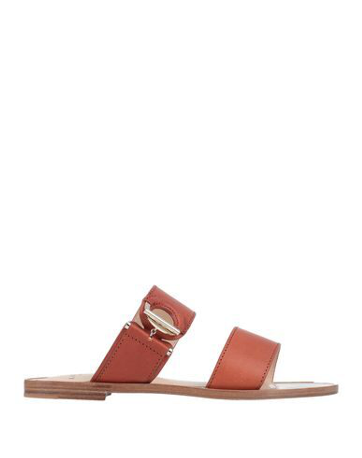 Lanvin Buttoned Sandals In Rust | WHAT’S ON THE STAR?