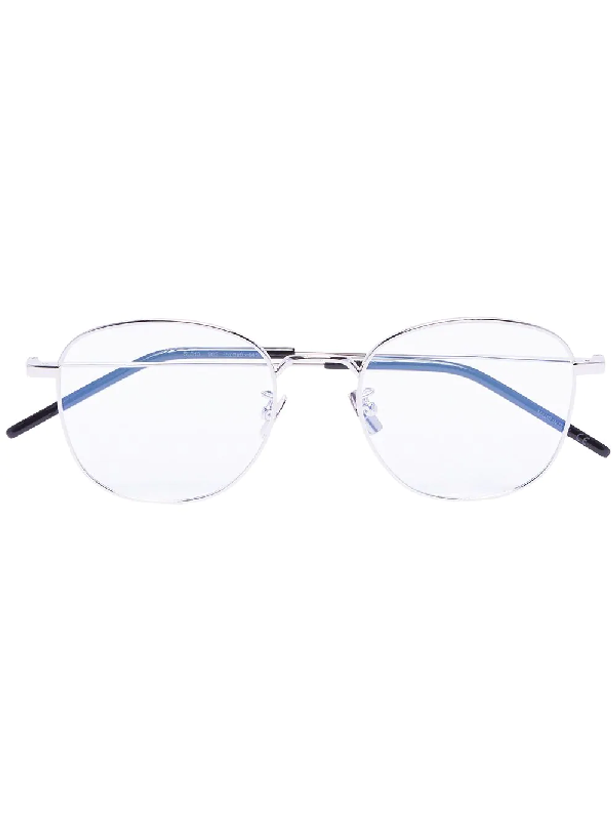 Saint Laurent Silver Tone Square Frame Optical Glasses | WHAT’S ON THE ...