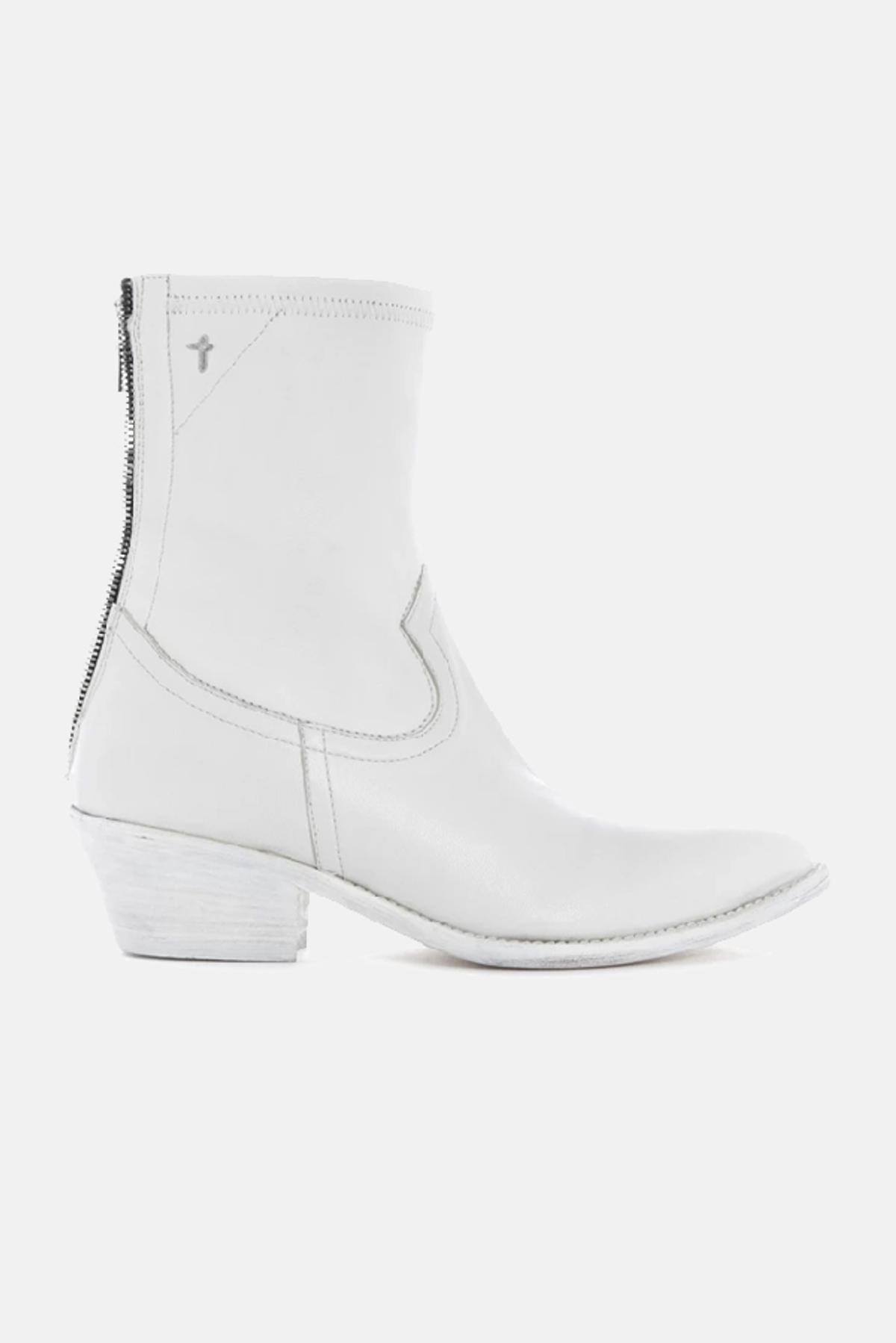 Rta Women's Rta Short Western Boots Shoes In White | WHAT’S ON THE STAR?