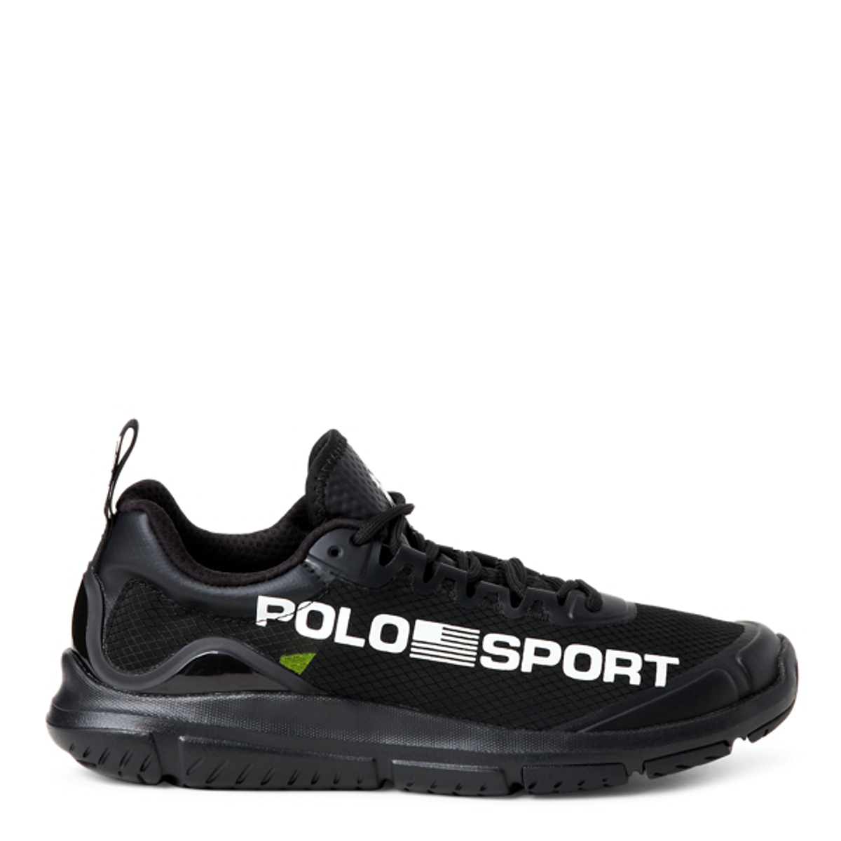 Polo Ralph Lauren Tech Racer Sneaker In Black/white | WHAT’S ON THE STAR?