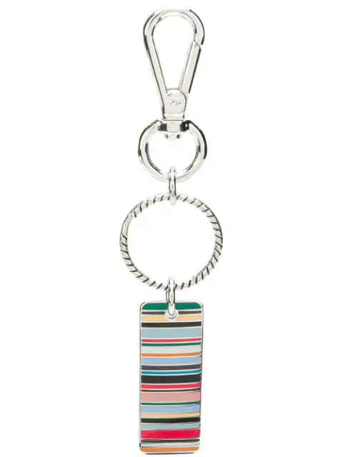 Paul Smith Rainbow Keyring In Metallic | WHAT’S ON THE STAR?