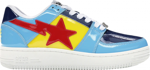 Bape Color Block Low Yellow Navy Baby Blue | WHAT’S ON THE STAR?