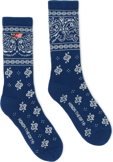 Honor The Gift Bandana Sock Navy | WHAT’S ON THE STAR?