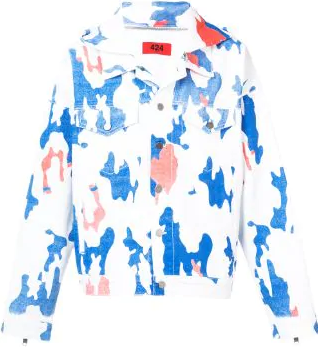 424 Printed Denim Jacket | WHAT’S ON THE STAR?