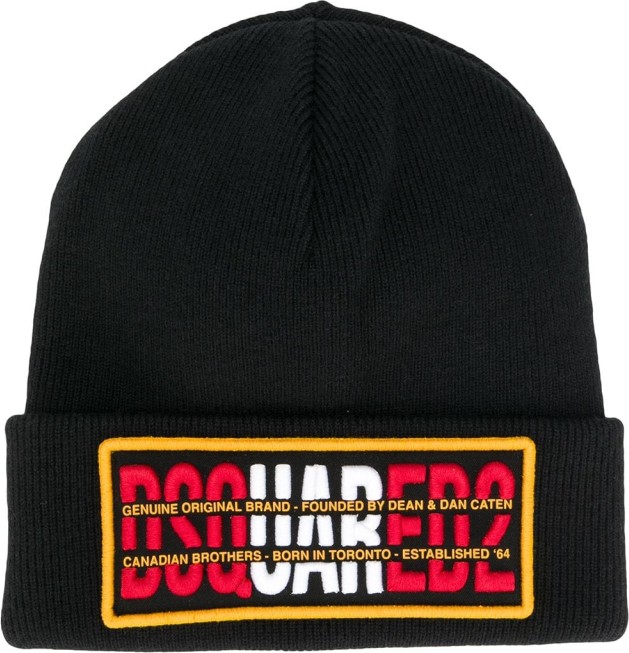 Dsquared2 Logo Patch Beanie | WHAT’S ON THE STAR?