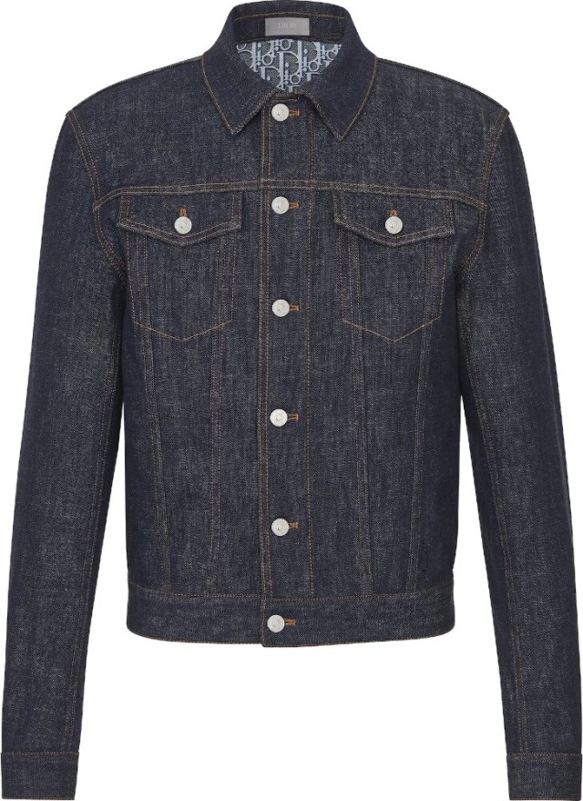 Dior Oblique Print Lined Denim Jacket | WHAT’S ON THE STAR?