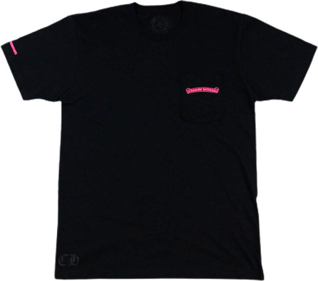 Chrome Hearts Neon Pink Script Short Sleeve T-Shirt | WHAT’S ON THE STAR?
