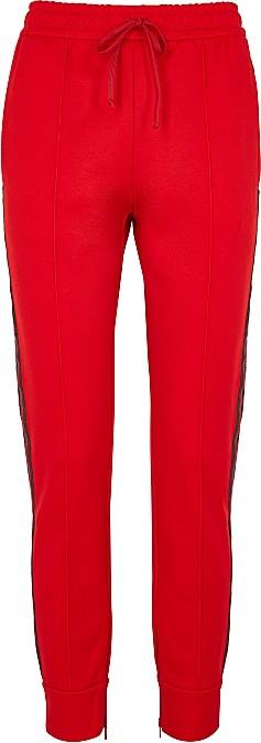 Gucci Red Striped Piqué-Jersey Sweatpants | WHAT’S ON THE STAR?