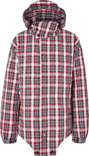 Burberry Red Check Diamond-Quilted Jacket | WHAT’S ON THE STAR?