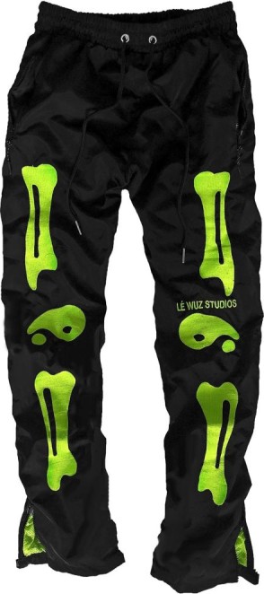 Le Wuz Studios VOLT Nylon Deadman Track Sweatspants | WHAT’S ON THE STAR?